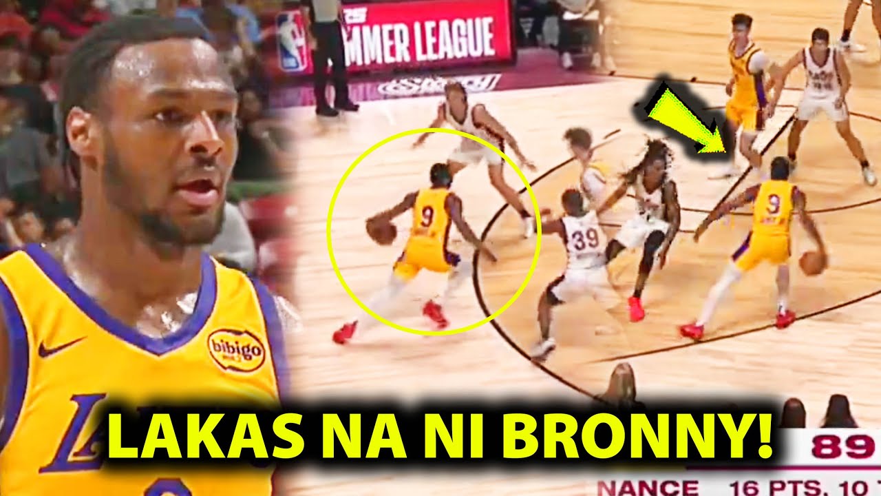 Ito ang Breakdown ng Magandang Performance ni Bronny James laban sa ...