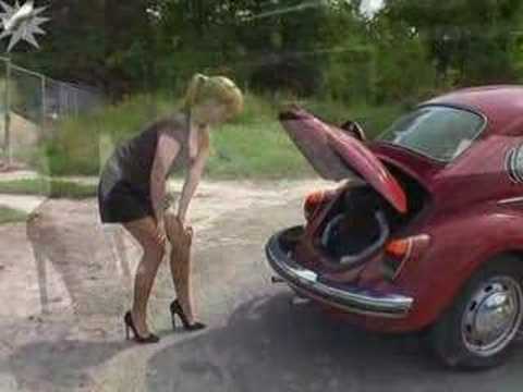 pedal pumping VW high heels + exhaust