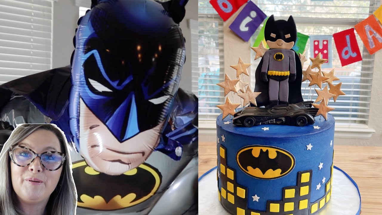 🥳 Large Family Birthday | 🦇 Batman Cake | 🎈 Batman Balloon Arch | 🎉 ...