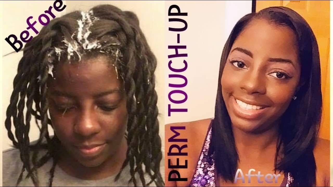 How To Touch-Up a Relaxer - YouTube