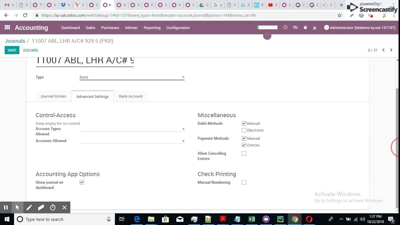 Odoo Check Management - YouTube