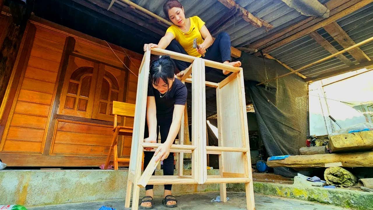 Can TWO Girls Really Build Wooden Cabinet Frames In ONE Day? | Ly An ...