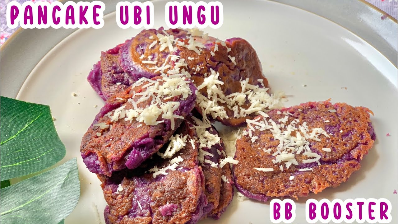 Resep ubi ungu || cara membuat pancake dari ubi ungu, bisa menjadi ...