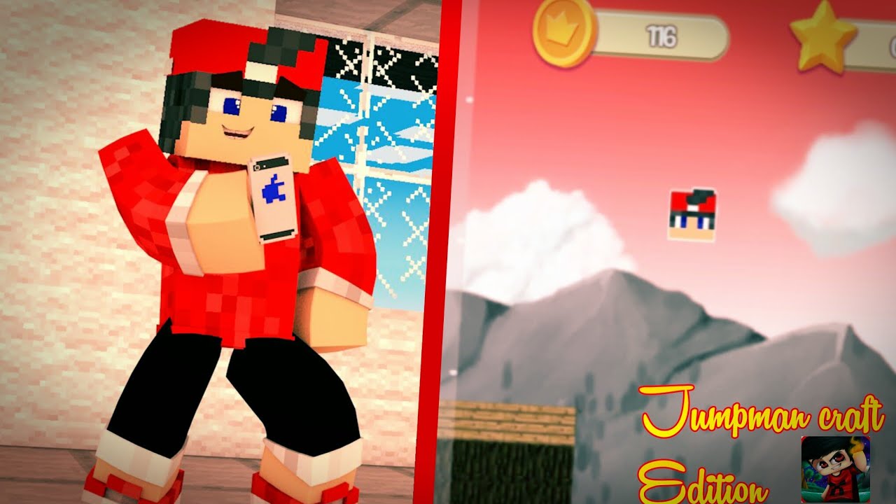 ×NOVO JOGO BASEADO EM MINECRAFT!EU ESTOU NELE!! (JUMPMAN CRAFT EDITION ...