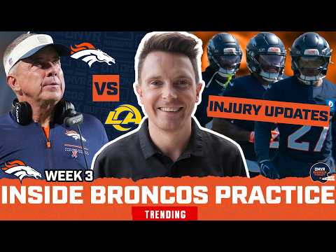 Broncos Running Back Injury News, Rams Stars Keep Dropping, Plan vs Rams & More | Inside Broncos