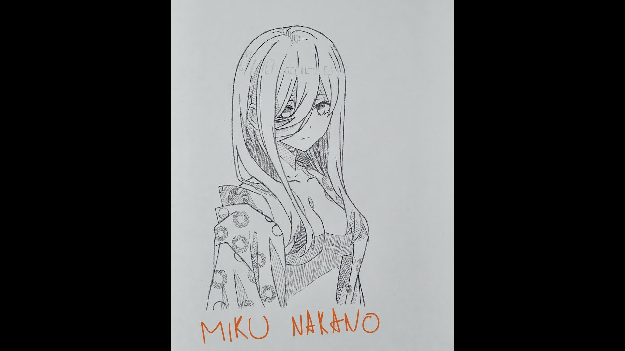 Quintessential Quintuplets: Drawing Miku Nakano - YouTube