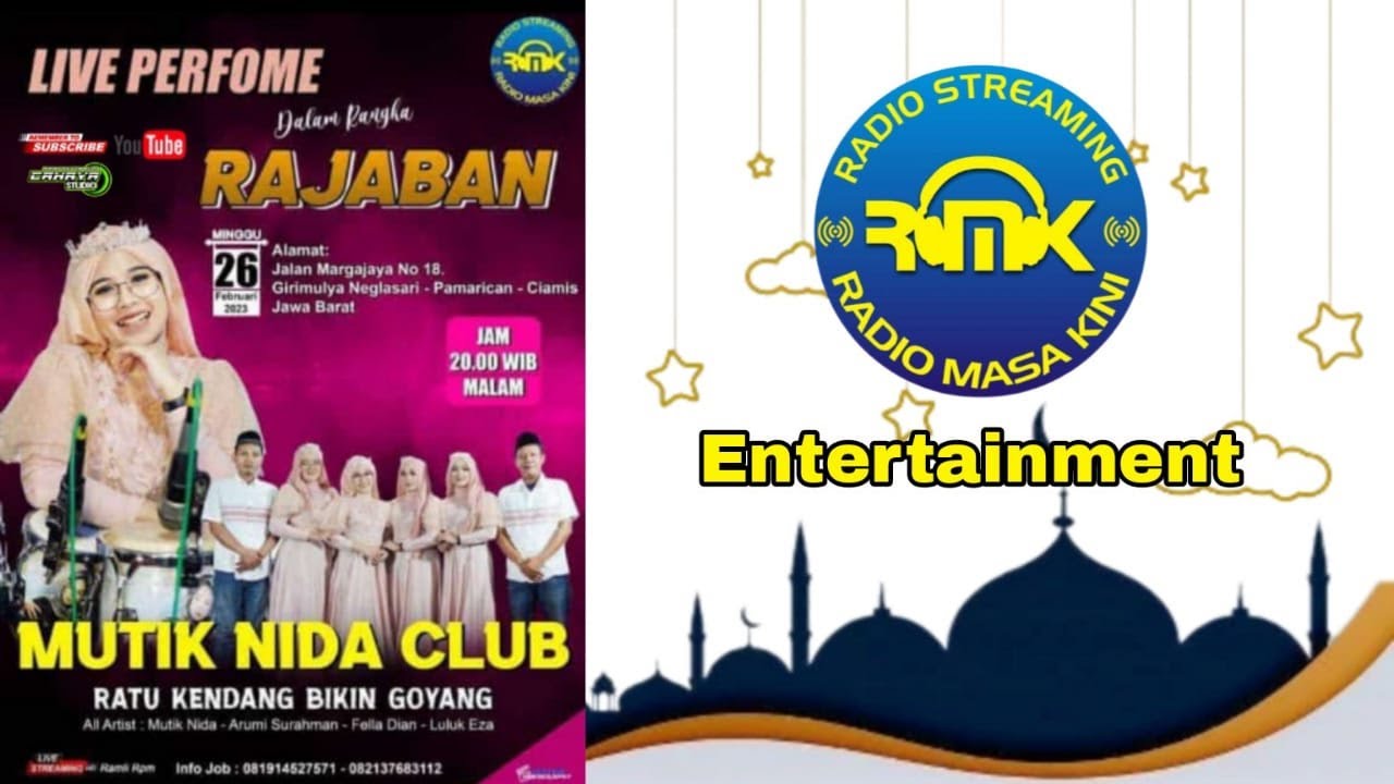 🔴 LIVE STREAMMING "MUTIK NIDA CLUB feat RMK Entertainment" #partmalam ...