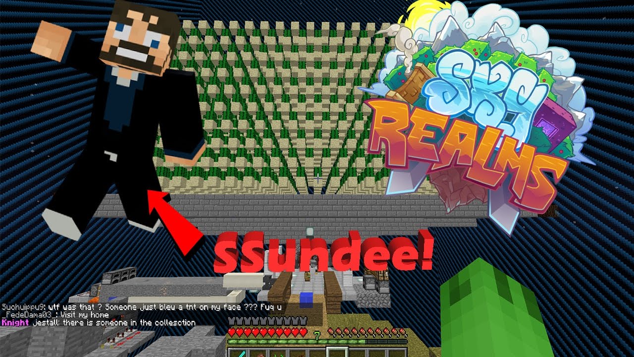 Minecraft SkyRealms|Ssundee's New SERVER!!!! - YouTube