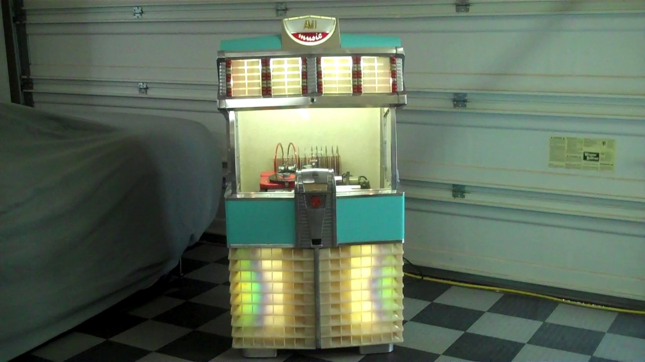 1953 AMI E-80 Juke box - YouTube