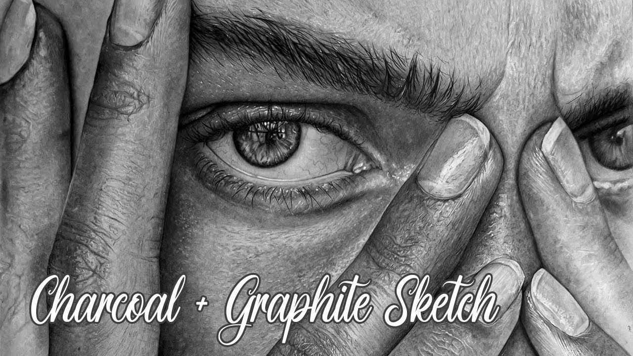 Portrait Sketch | (Base Layer) | Timelapse | Charcoal + Graphite - YouTube