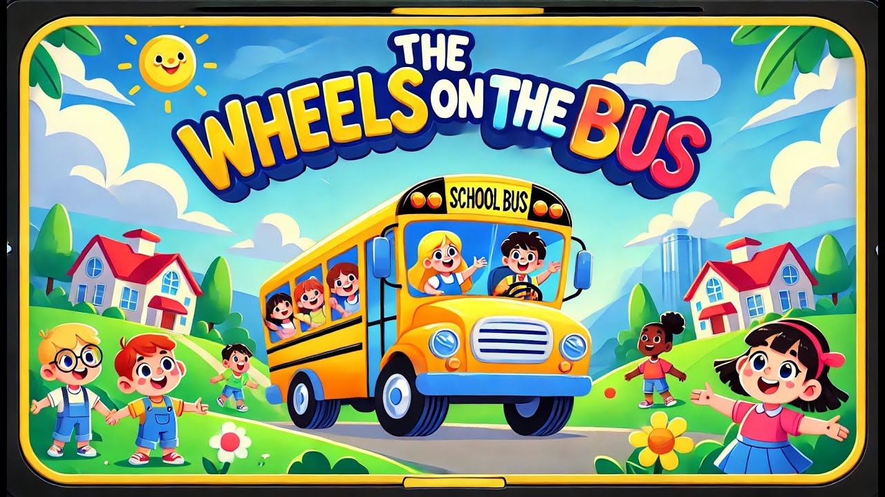 The Wheels on the Bus - Fun & Interactive Nursery Rhyme for Kids! 🚌💫 ...