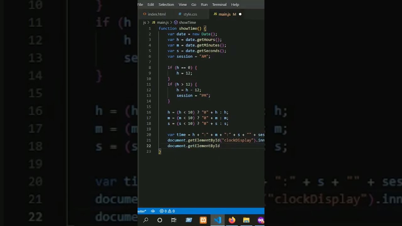 Creating A Clock Using Javascript JavaScript Project coding Creating A Clock Using Javascript JavaScript Project coding
