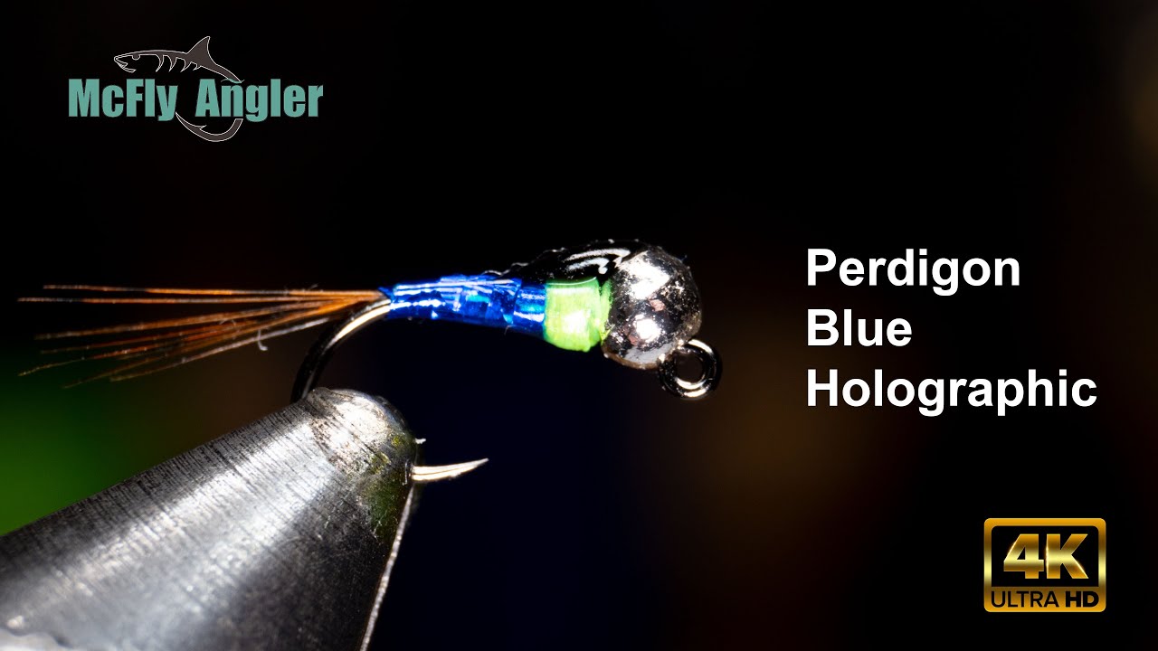 Perdigon Fly, Blue Holographic - McFly Angler Nymph Fly Tying Sessions ...