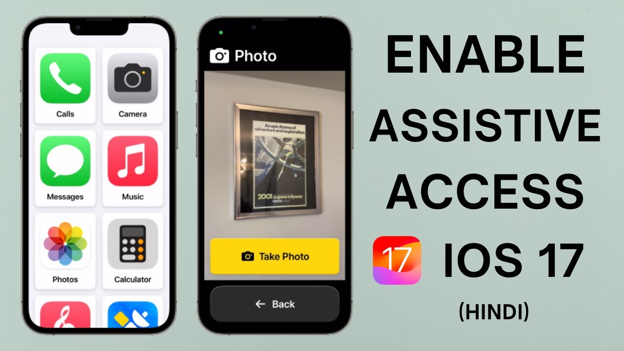 How to Enable Assistive Access iOS 17 Hindi | iOS 17 Assistive Access ...