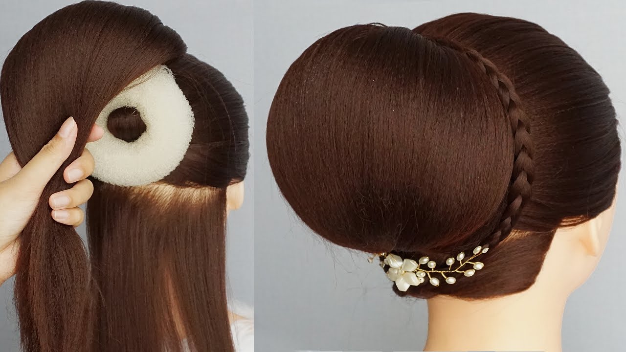 How To Make A Perfect Bun With A Hair Donut | Tutorial Easy Hairstyle ...