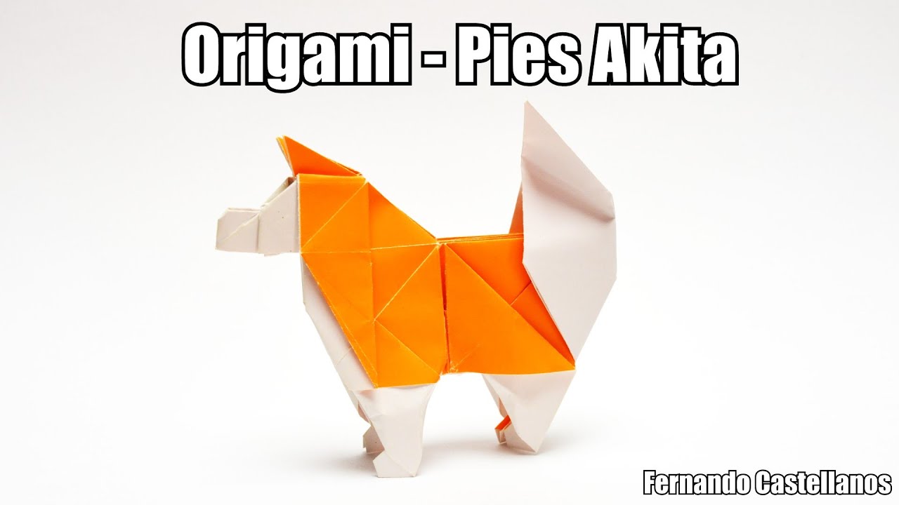 Origami - Pies Akita - YouTube