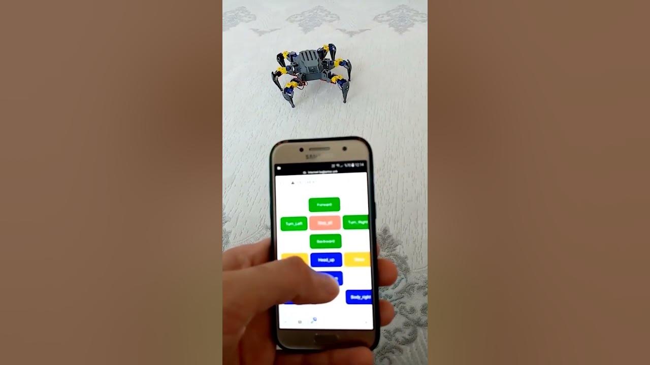 Wifi Controlled Hexapod Robot | Amazing Hexapod Robot | Six Leg Robot #shorts - YouTube