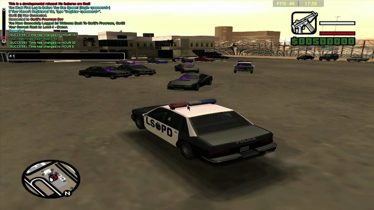 Day & Night Police Lights Test - SAMP 0.3 - YouTube