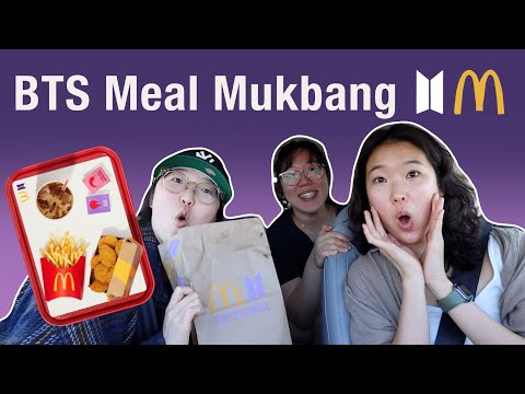 Korean Sisters Try McDonald’s BTS Meal🍟💜 (HONEST REACTIONS)