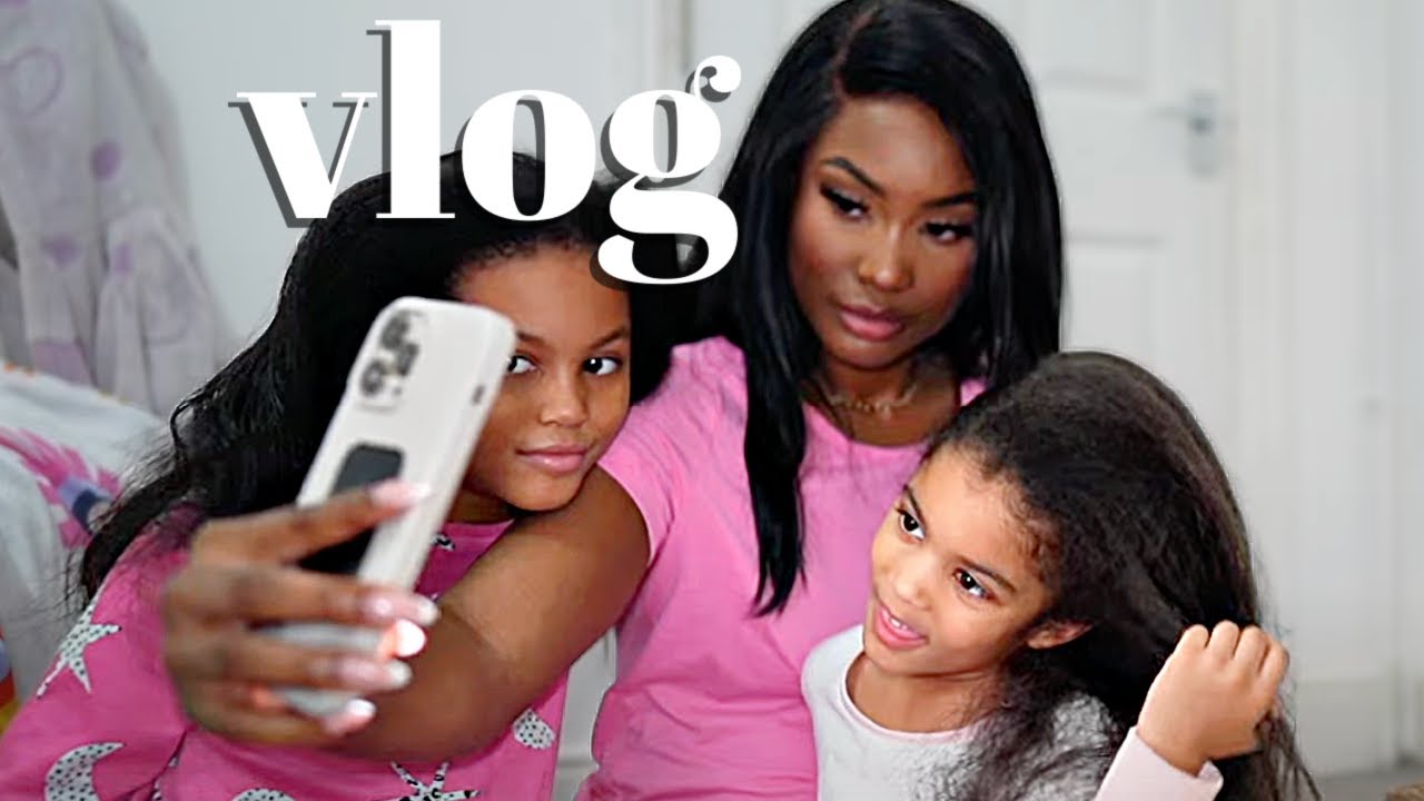 VLOG - Girls night, Hair routines, Come train at home with me... - YouTube