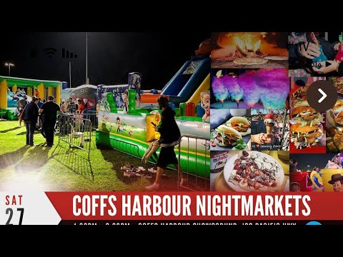 Aussie night markets Coffs Harbour - YouTube