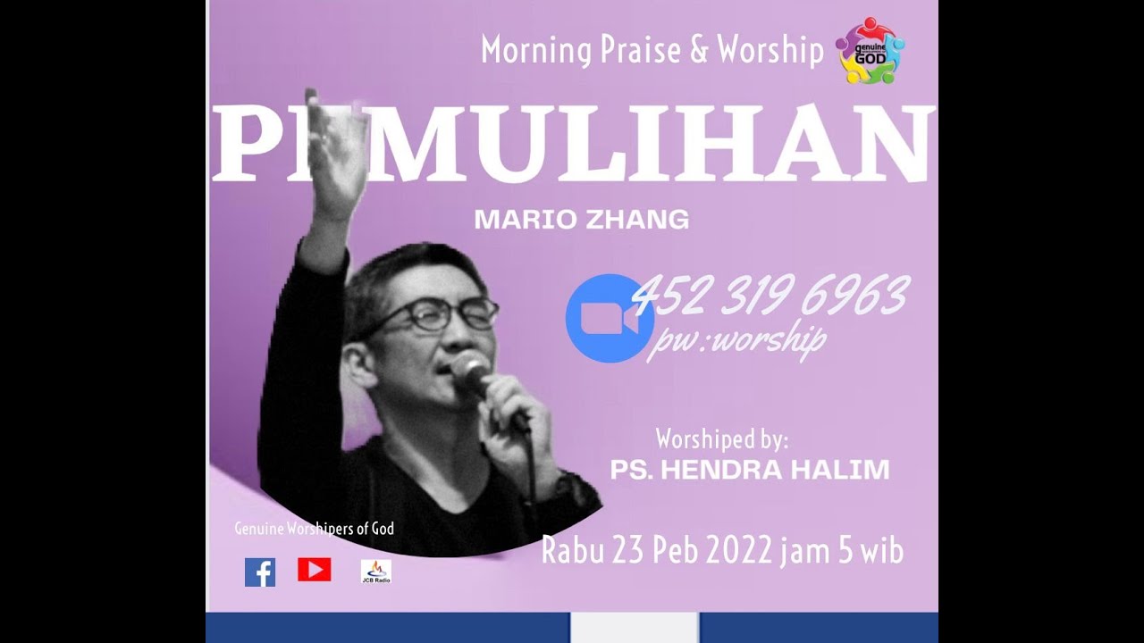 PEMULIHAN, Mario Zhang & Ps. Hendra Halim - YouTube
