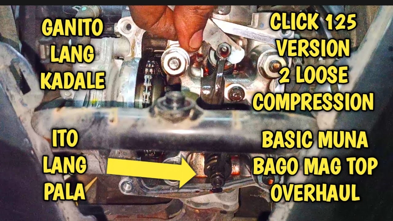 CLICK 125 V2 LOOSE COMPRESSION BASIC MUNA BAGO MAG TOP OVERHAUL - YouTube