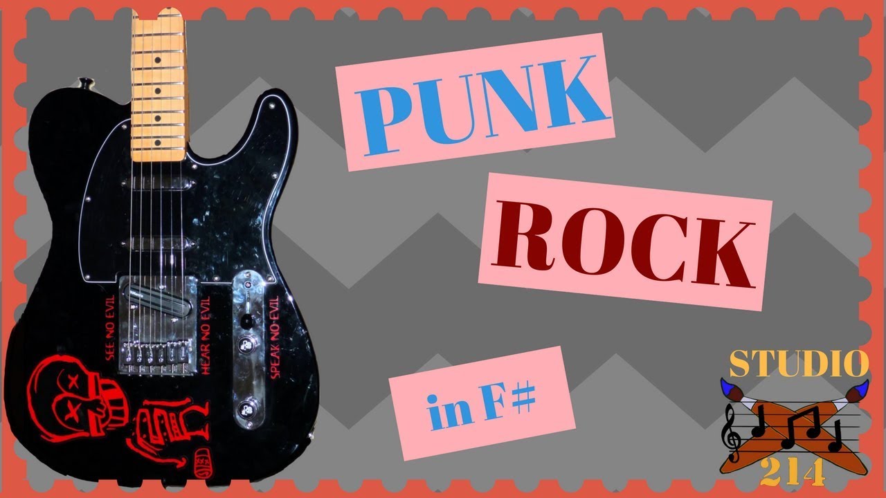 Punk Rock in F# - 200 BPM - Guitar Jam Backing Track - YouTube