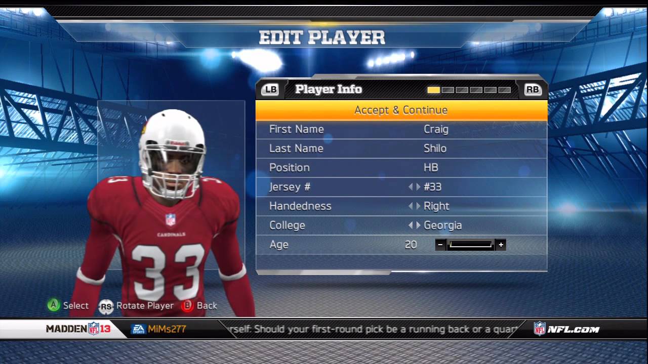 Madden NFL 13 Connected Career- Meet Craig Shilo - YouTube