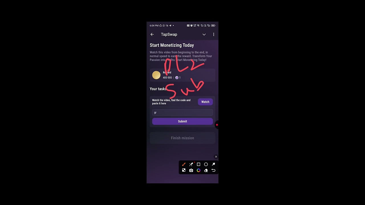 Start Monetizing Today Tapswap Video Code | Start Monetizing Today Tapswap video Task - YouTube