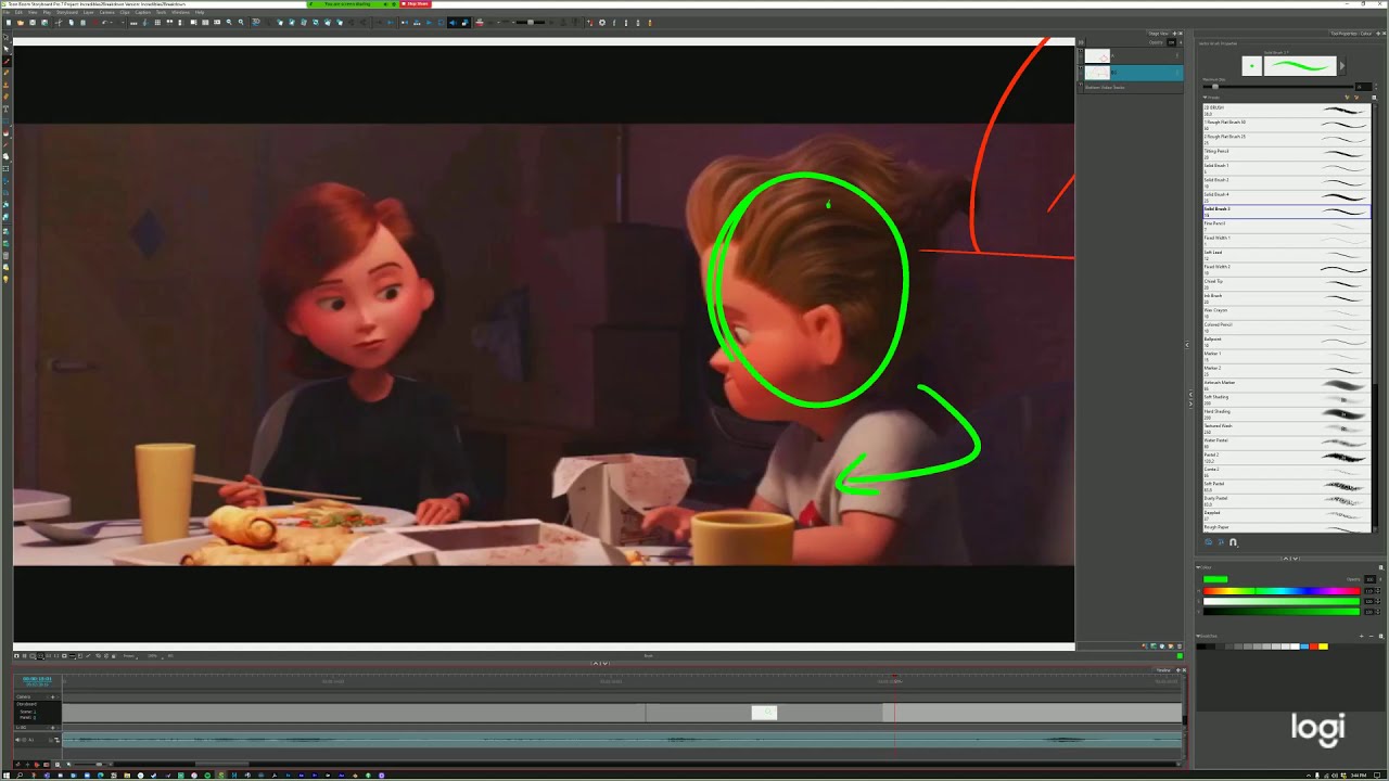 Incredibles 2 Dinner Table storyboarding breakdown. - YouTube