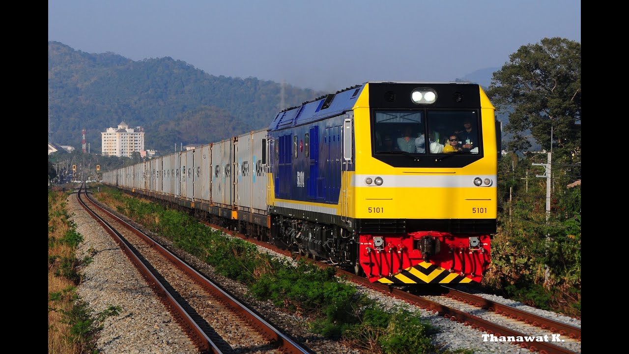 CSR SDA3 no.5101 test trip (Full Load) with 40 BCF. at Khao Phrabat ...