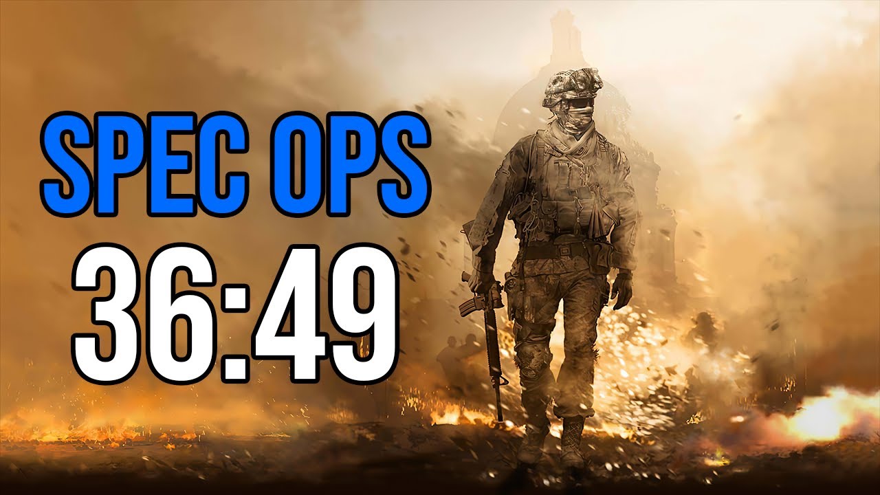 CoD MW2 - Spec Ops Solo Speedrun in 36:49 - YouTube