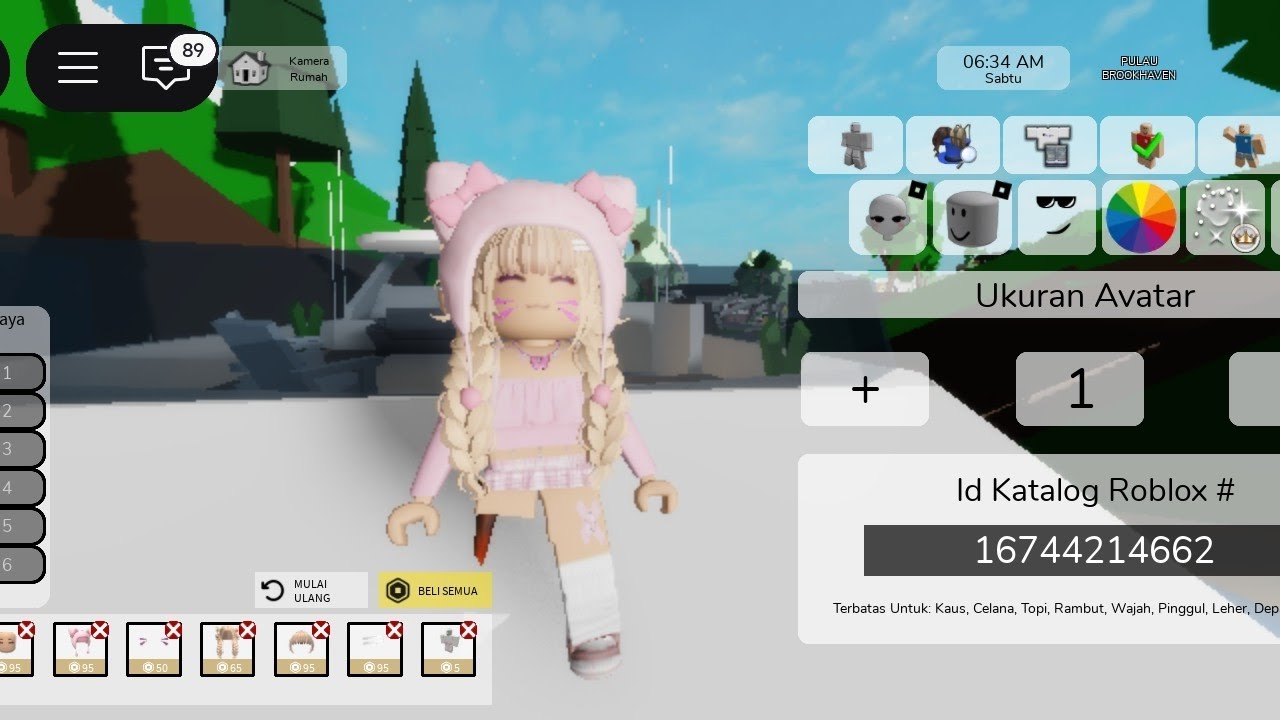 CARA BIKIN ID ROBLOX TETEH ROZZ DI BROOKHAVEN | ROBLOX INDONESIA - YouTube