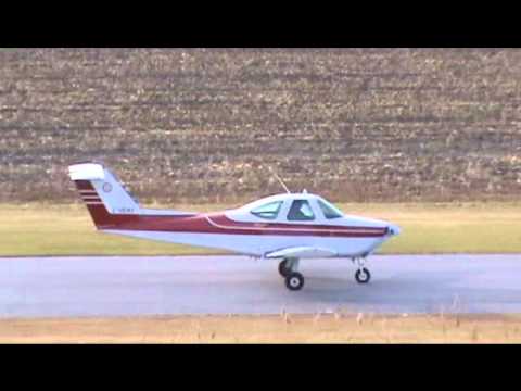 Beechcraft Model 77 Skipper Start Up, Taxiing and Takeoff CSU3 - YouTube