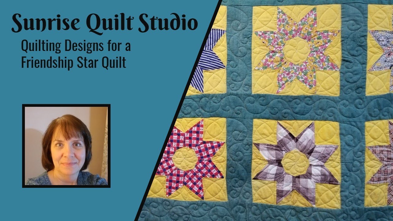 Quilting Designs for a Friendship Star Quilt - YouTube