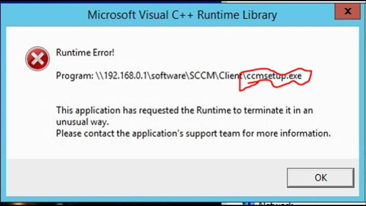 Ccmsetup failed with error code 0x80004004 - YouTube