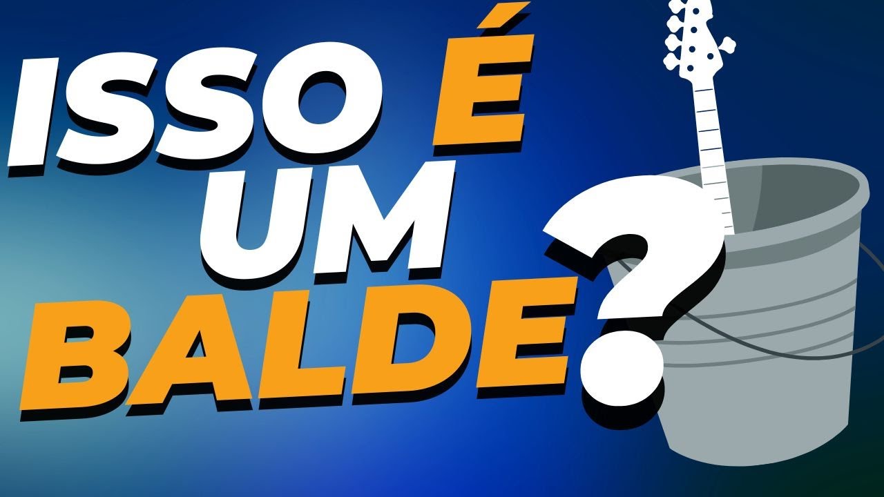 BAIXO FEITO DE BALDE - Será que dá certo? - Falando Baixo - Bucket bass ...