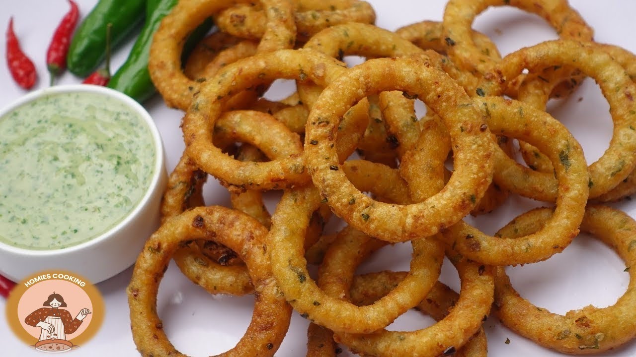 Crispy Potato Rings | Garlic Potato Rings Recipe By Homies Cooking ...