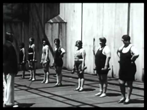 Heavy women exercise and dance