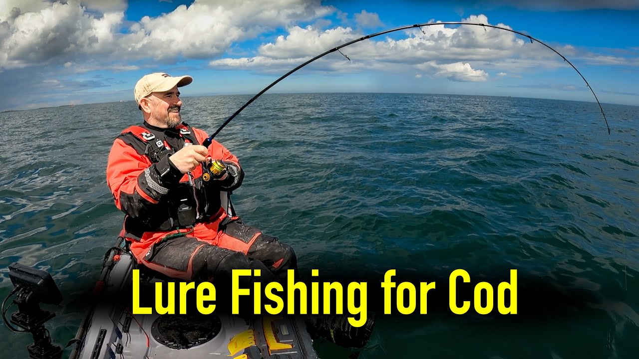 Catching Cod on Lures and Light Gear - Kayak Sea Fishing UK - YouTube