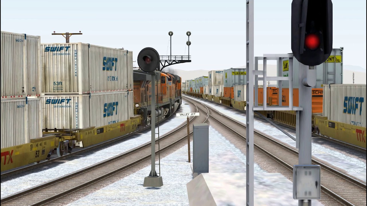 (Run 8 V2) Amtrak #3 Flying By Valley Junction - YouTube