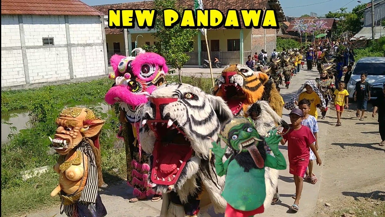 Indah Alam Desanya‼️melihat Dari Atas Kirab Meriah Barongan Macan