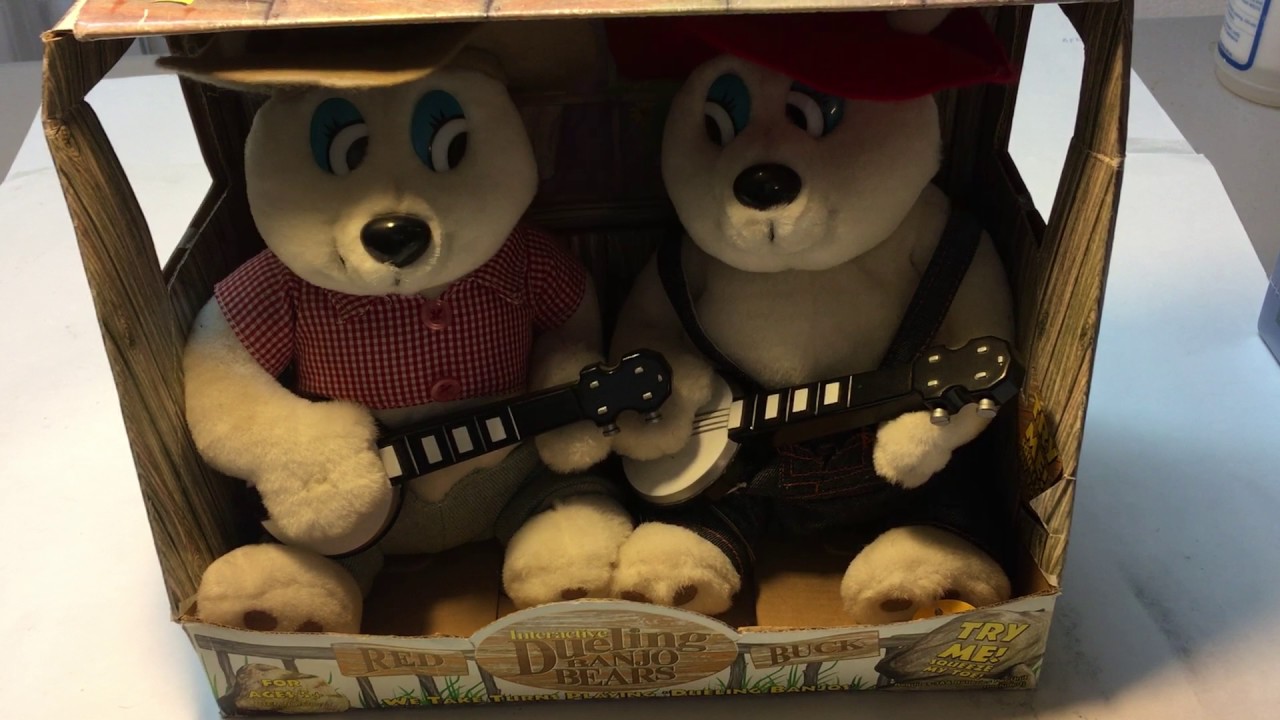 Interactive Dueling Banjo Bears Toy 1983 - YouTube