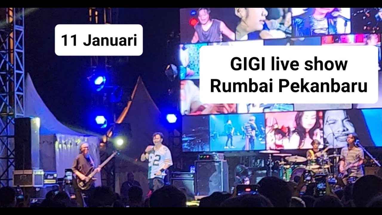 GIGI band, 11 Januari, Live concert RCC PHR Rumbai, Pekanbaru - YouTube