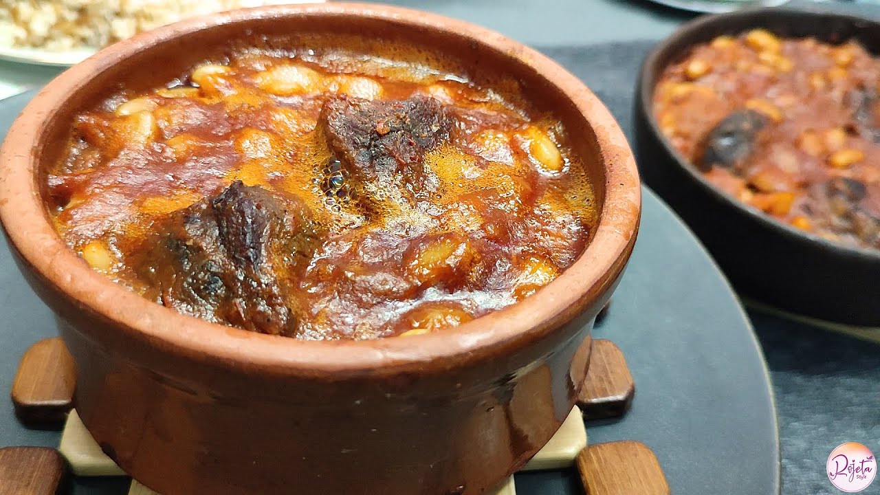 Egyptian White Bean and Meat Stew | Fasolia bi Lahma - YouTube