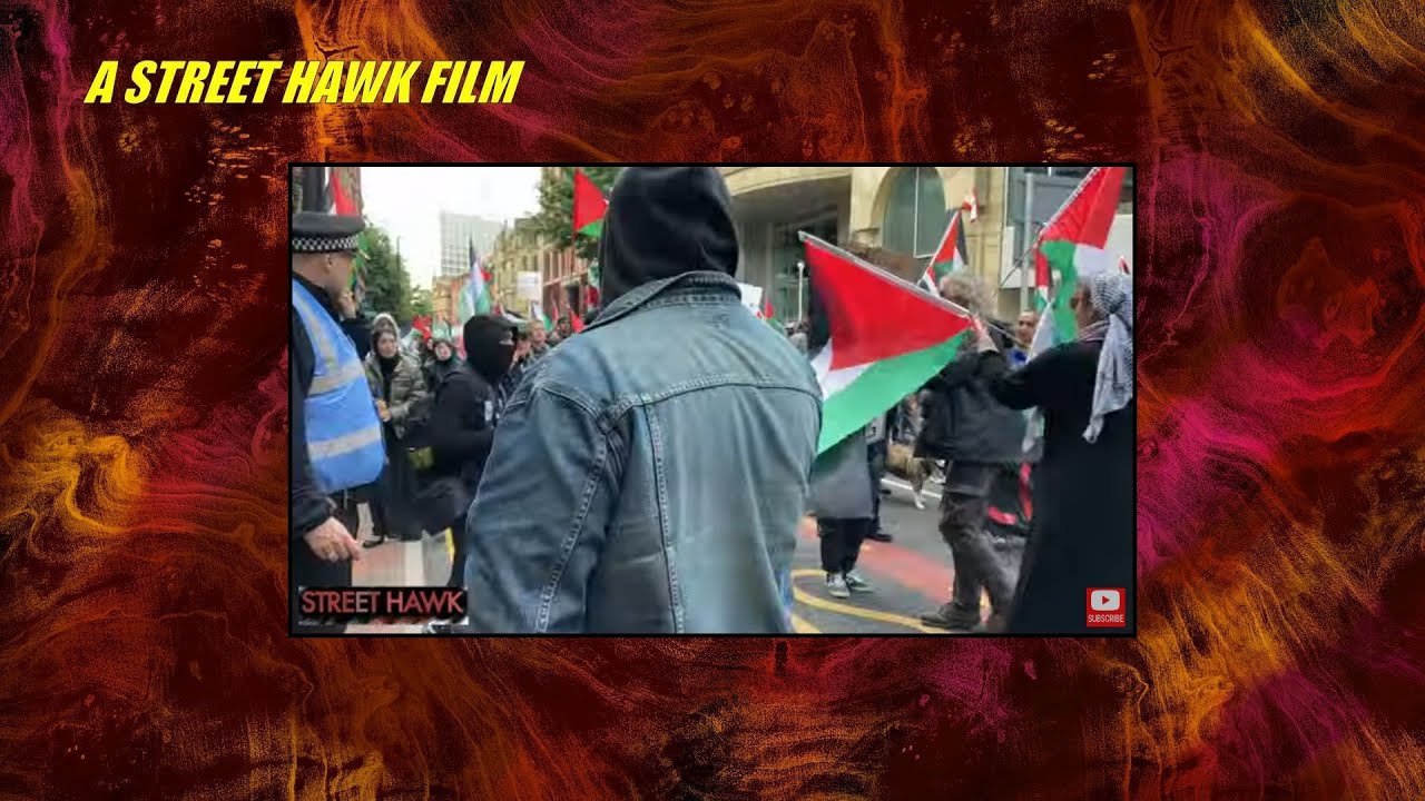 Protesters get very angry at YouTubers - YouTube