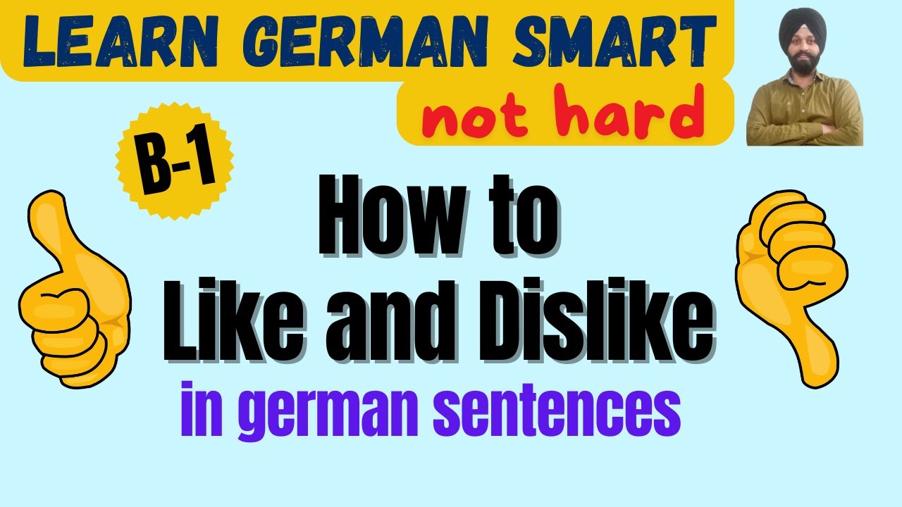 Likes and Dislikes Sentences in German | Best German Language Course ...