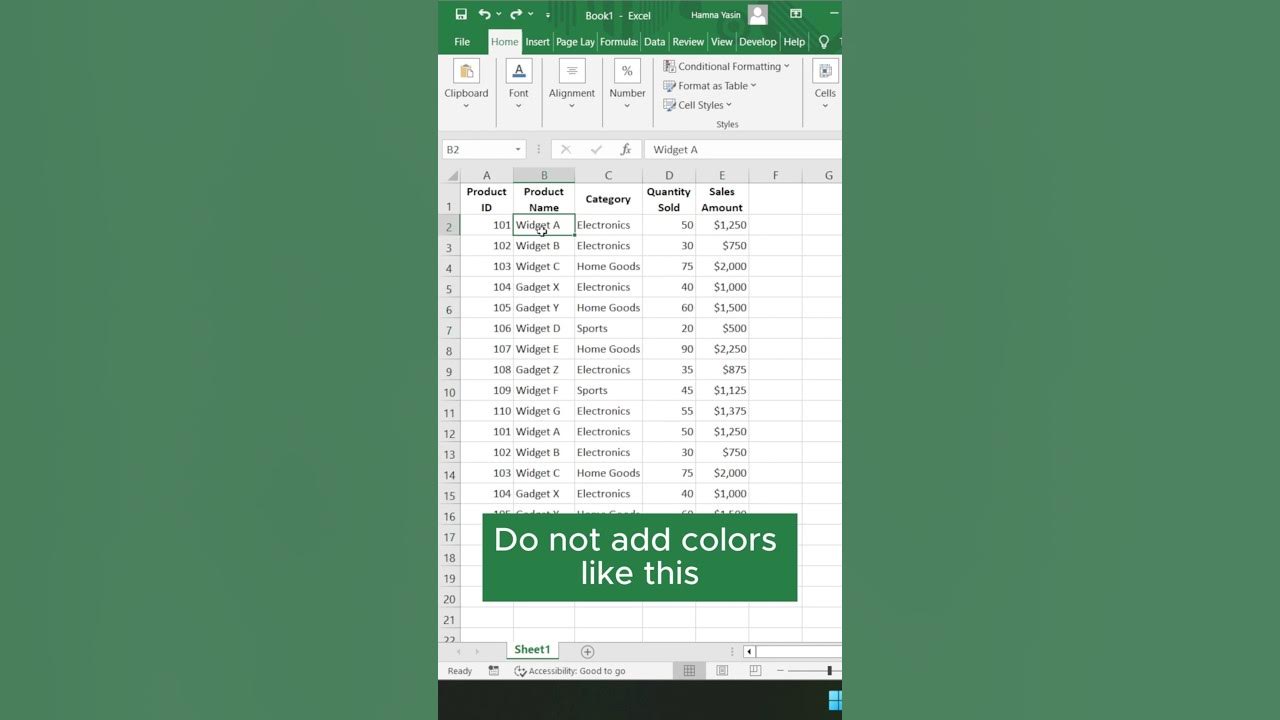 How to Quickly Add Alternating Row Colors in Excel #excel #shorts - YouTube