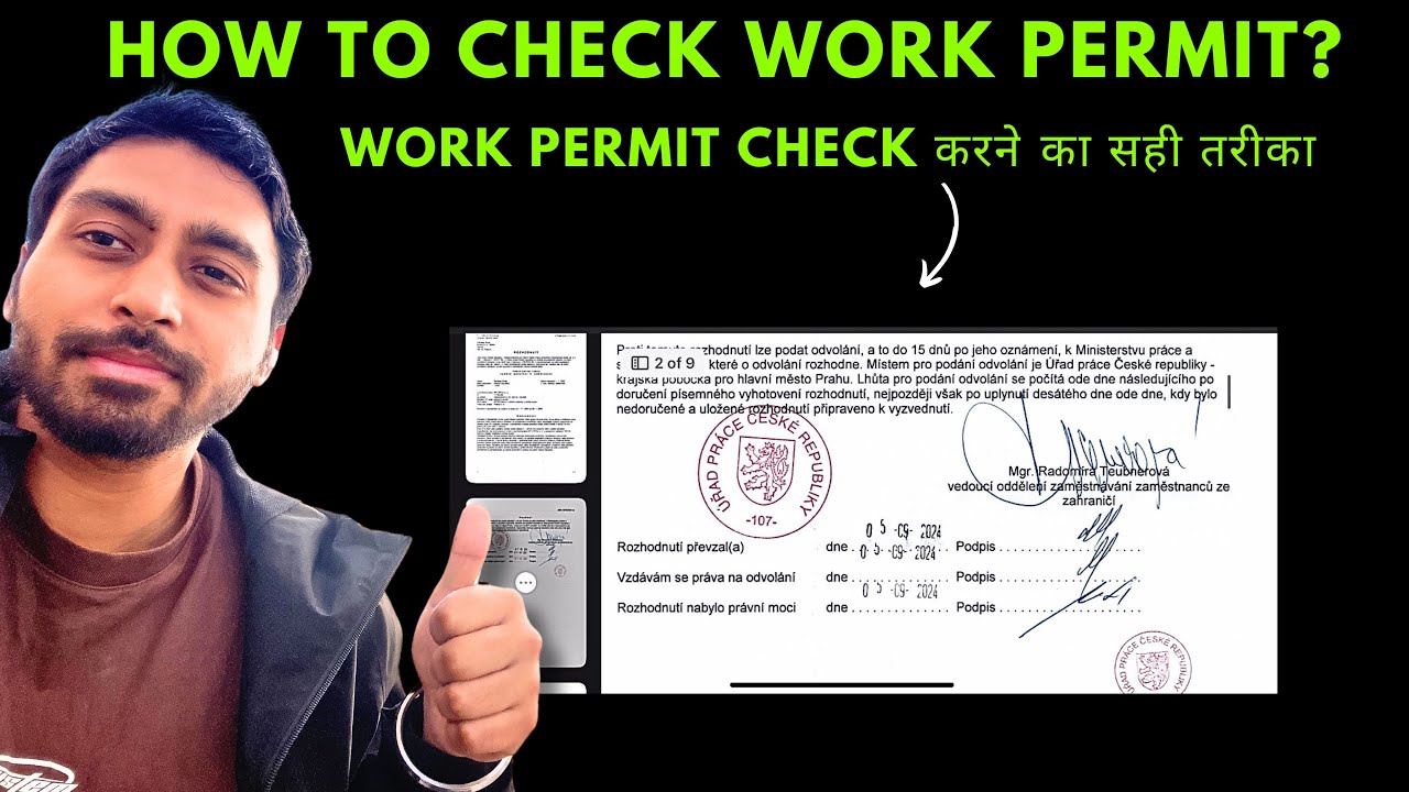 HOW TO CHECK YOUR WORK PERMIT ? #europeworkpermit #harrysingheuropa ...